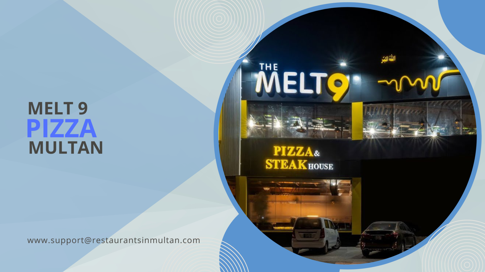 Melt 9 Multan | Pizza & Steak Delivery From Gulgasht